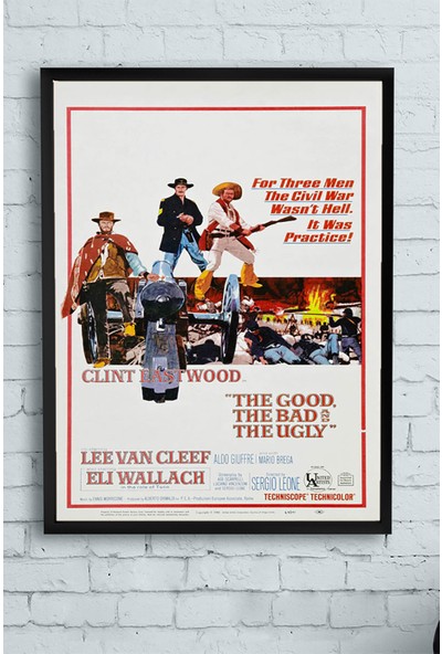 Postermanya The Good The Bad and The Ugly-İyi Kötü ve Çirkin Film Afişi Çerçeveli Tablo 9 21 x 30 cm Postermanya The Good The Bad and The Ugly-İyi Kötü ve Çirkin Film Afişi Çerçeveli Tablo 9 21 x 30 cm