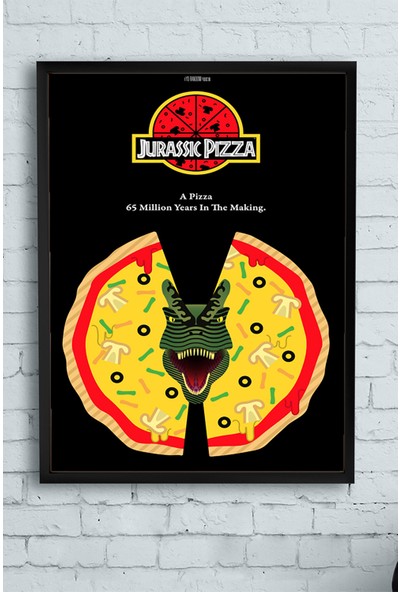 Postermanya Jurassic World Film Afişi Çerçeveli Tablo 4 21 x 30 cm