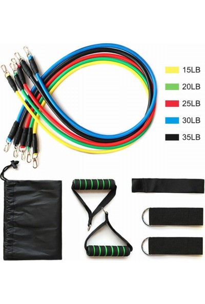 Avessa Power Band Direnç Lastiği Set Kas Geliştirici Fonksiyonel Fitness Kondisyon Direnç Lastiği Seti Avessa Power Band Direnç Lastiği Set Kas Geliştirici Fonksiyonel Fitness Kondisyon Direnç Lastiği Seti