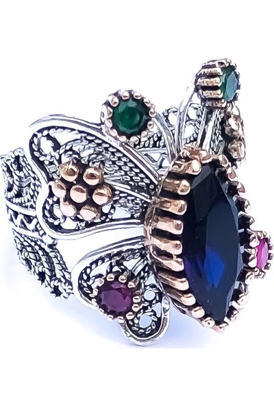 Magnamina Kelebek Model Hercai Gümüş Yüzük Magnamina Kelebek Model Hercai Gümüş Yüzük