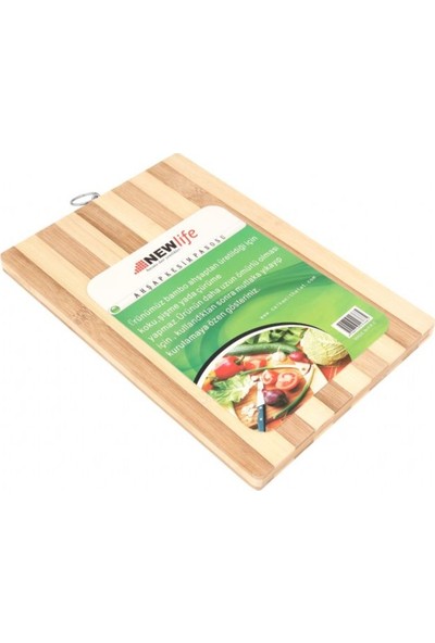 Newlife Bambu Doğrama Tahtası Kesim 24 x 34 x 1,4 cm Newlife Bambu Doğrama Tahtası Kesim 24 x 34 x 1,4 cm