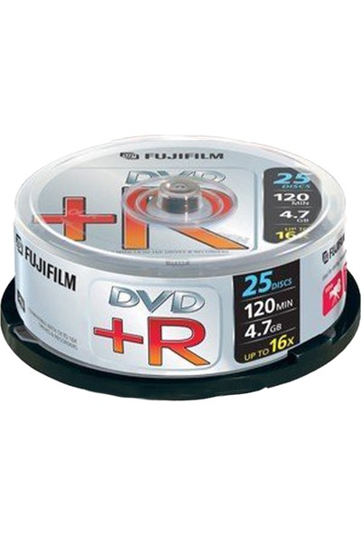 Fujifilm DVD +R 4,7 GB 16X 25 Adet Cake Box