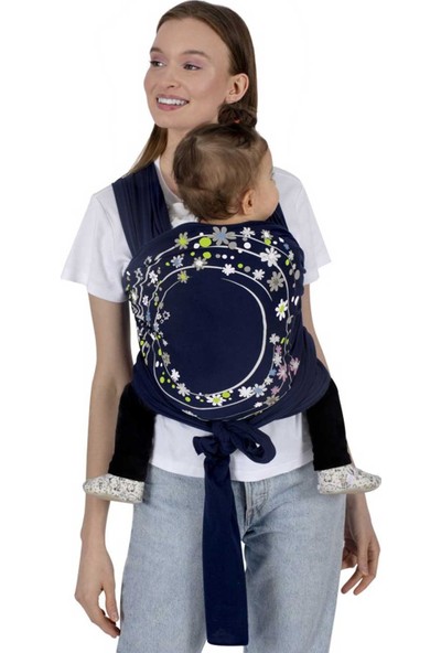 Sevi Bebe Bebek Taşıma Şalı Lacivert