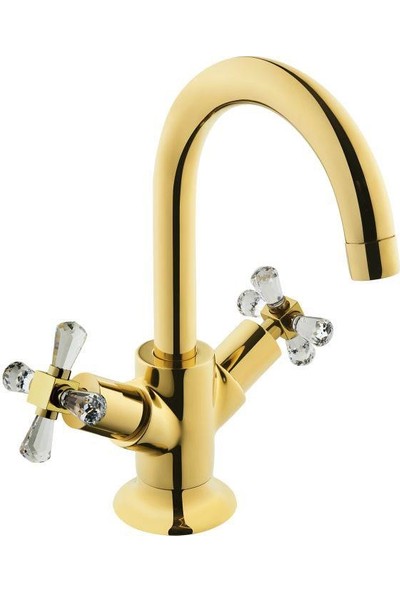 Artema Juno Swarovski A4166023 Altın Lavabo Bataryası