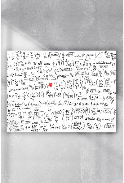Postermanya Matematik Formüller Eğitim Posteri 90 x 130 cm Postermanya Matematik Formüller Eğitim Posteri 90 x 130 cm