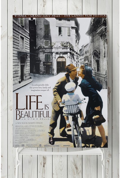 Postermanya Life Is A Beautiful-Hayat Güzeldir Film Afişi Poster 40 x 60 cm Postermanya Life Is A Beautiful-Hayat Güzeldir Film Afişi Poster 40 x 60 cm