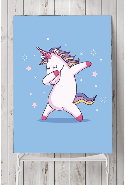 Postermanya Unicorn Çocuk Odası Poster 40 x 60 cm Postermanya Unicorn Çocuk Odası Poster 40 x 60 cm