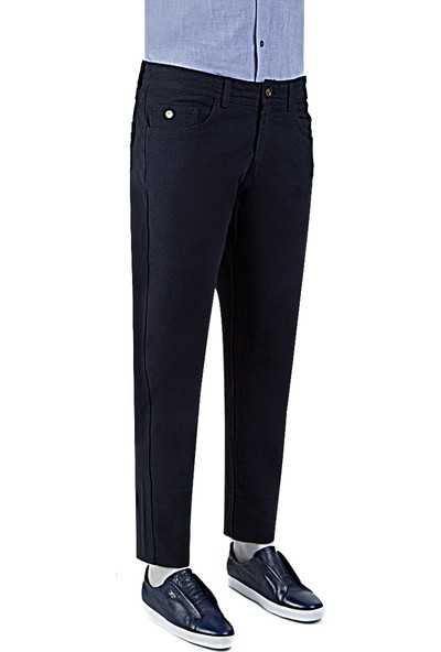 Twn Lacivert Dokulu Chino Pantolon