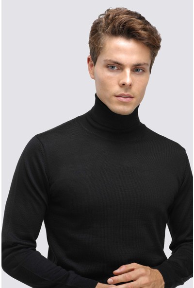 D'S Damat Regular Fit Siyah Kazak