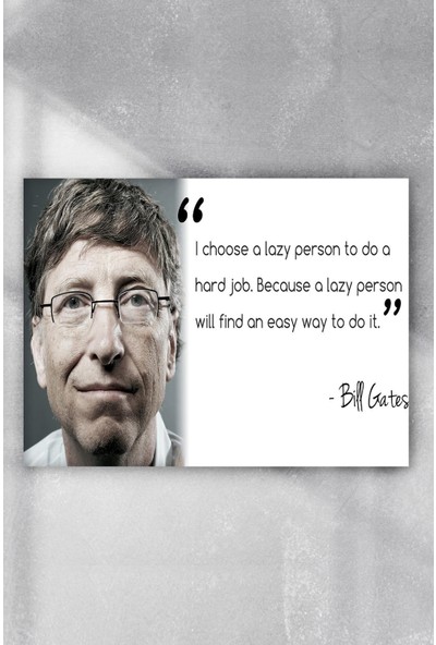 Postermanya Bill Gates Girisimcilik Poster 40 x 60 cm