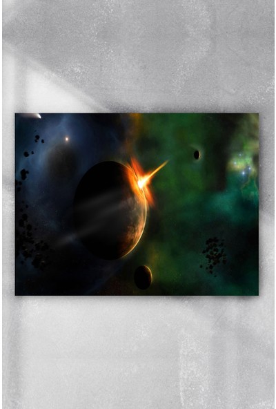 Postermanya Uzay Sanatsal Poster 40 x 60 cm