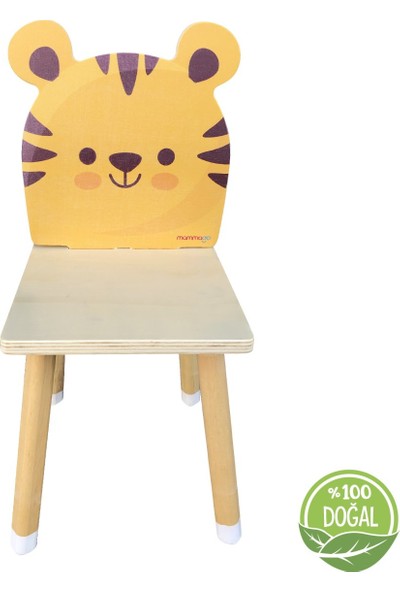 Odun Concept Doğal Ahşap Çocuk Aktivite Sandalyesi Kaplan Odun Concept Doğal Ahşap Çocuk Aktivite Sandalyesi Kaplan