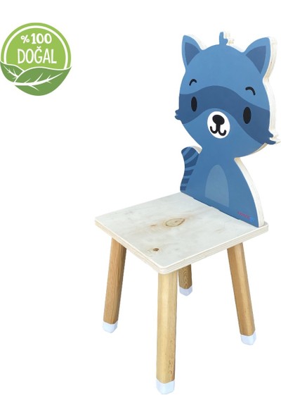 Odun Concept Doğal Ahşap Çocuk Aktivite Sandalyesi Rakun Odun Concept Doğal Ahşap Çocuk Aktivite Sandalyesi Rakun