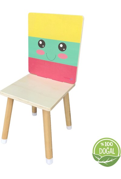 Odun Concept Doğal Ahşap Çocuk Aktivite Sandalyesi Kare Dondurma Odun Concept Doğal Ahşap Çocuk Aktivite Sandalyesi Kare Dondurma