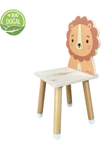Odun Concept Doğal Ahşap Çocuk Aktivite Sandalyesi Aslan Odun Concept Doğal Ahşap Çocuk Aktivite Sandalyesi Aslan