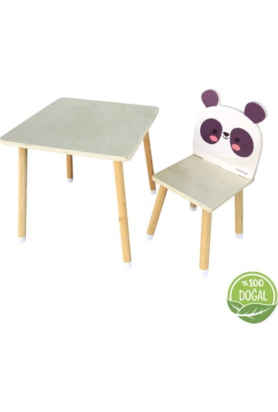 Odun Concept Doğal Ahşap Çocuk Aktivite Masa ve Sandalye Takımı Mr.panda Odun Concept Doğal Ahşap Çocuk Aktivite Masa ve Sandalye Takımı Mr.panda