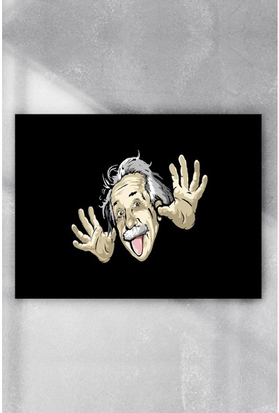 Postermanya Einstein Eğlenceli Mizahi Poster 50 x 70 cm