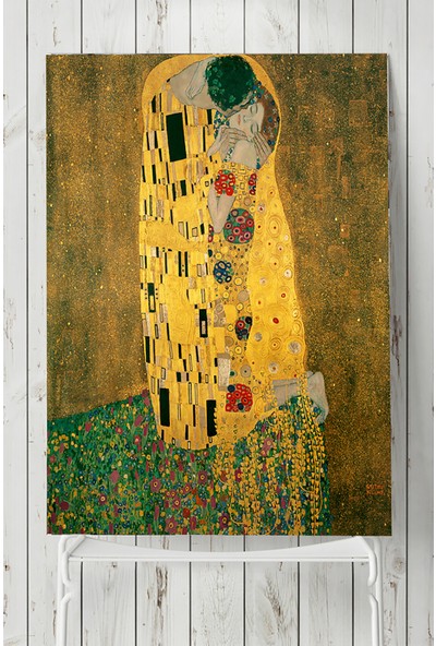 Postermanya Klimt - The Kiss Sanatsal Poster 40 x 60 cm Postermanya Klimt - The Kiss Sanatsal Poster 40 x 60 cm