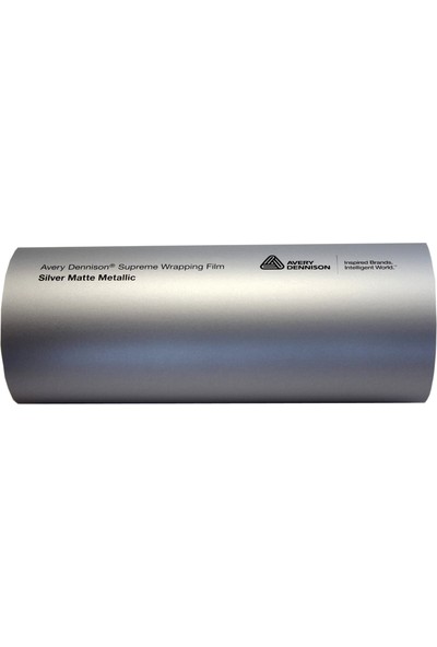 Avery Dennison Avery Mat Metalik Gri Folyo Yapışkanlı Metalik Gri Kaplama Folyo