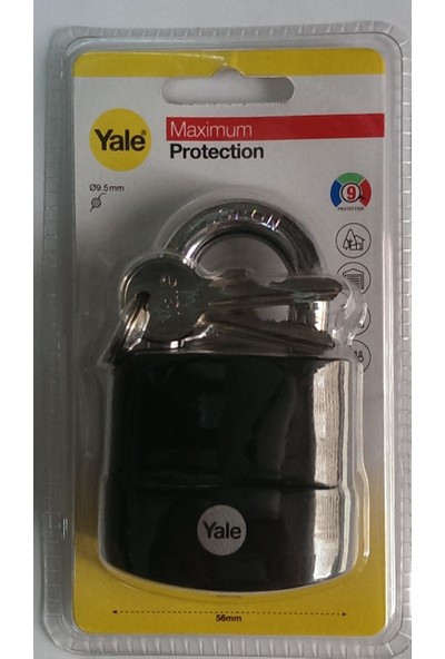 Yale Protector Serisi Zor Hava Şartlarına Dayanıklı Asma Kilit 55 mm