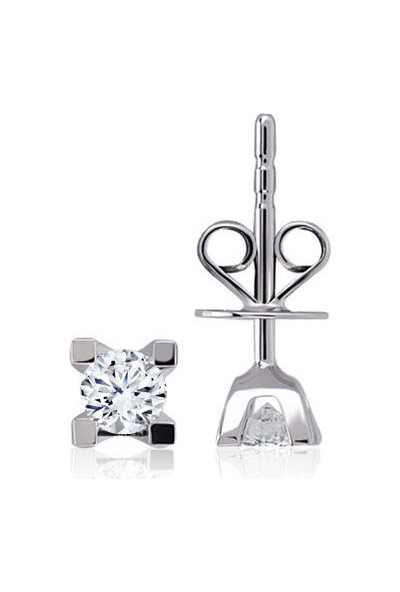 Pırlanta Merkezi 0.20 Ct. Pırlanta Tektaş Küpe