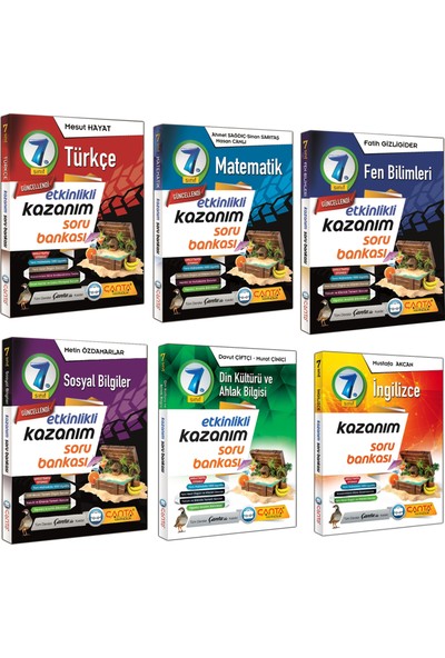 Çanta Yayınları 7. Sınıf Kazanım Tüm Dersler Soru Bankası Seti (6 Kitap)