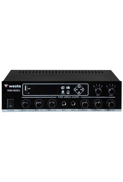 Westa Wm-605U Hat Trafolu 2 Bölgeli 100W Power Mikser Westa Wm-605U Hat Trafolu 2 Bölgeli 100W Power Mikser