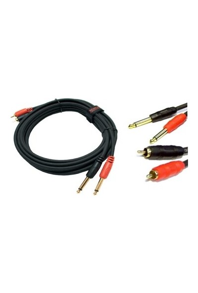 Kirlin A-404G-3M 3 Metre Rca- Jak Stereo Sinyal Kablosu Kirlin A-404G-3M 3 Metre Rca- Jak Stereo Sinyal Kablosu