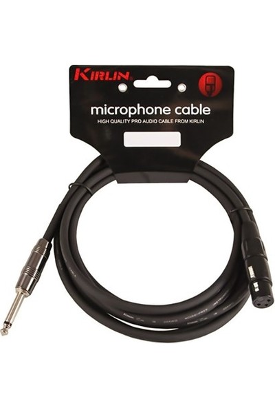 Kirlin Mp-272Bn-3M - 3 Metre Mikrofon Kablosu Jak - Xlr Kirlin Mp-272Bn-3M - 3 Metre Mikrofon Kablosu Jak - Xlr