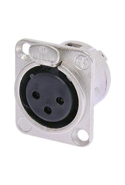 Neutrik Nc3Fd-L-1 Şase Tipi 3 Pin Disi Xlr Konnektör