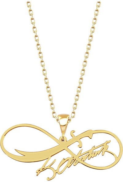 Dzg Silver Gümüş Sonsuzluk K.atatürk Yazılı Kolye Dzg Silver Gümüş Sonsuzluk K.atatürk Yazılı Kolye