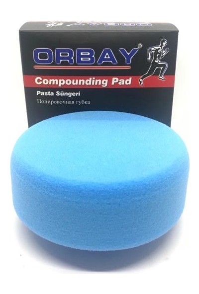 Orbay Aplikatörlü Polisaj Pasta Süngeri Mavi 150 mm