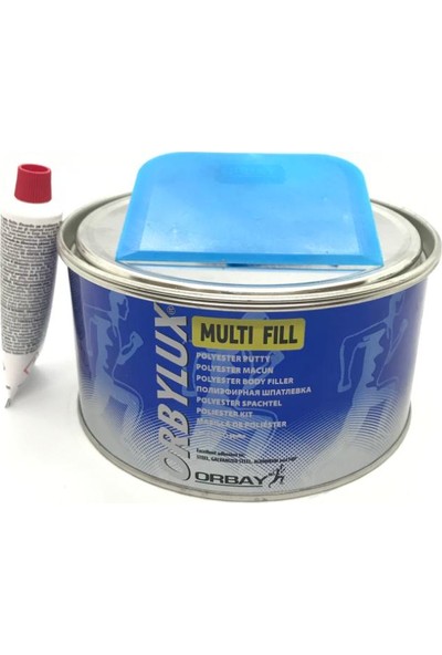 Orbay Polyester Çelik Macun 1800 gr + Plastik Macun Aparatı Orbay Polyester Çelik Macun 1800 gr + Plastik Macun Aparatı