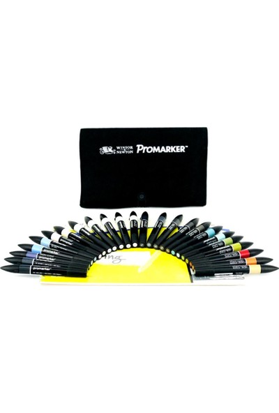 Winsor & Newton Winsor Newton Promarker Kalem Seti Çanta+Sketch Winsor & Newton Winsor Newton Promarker Kalem Seti Çanta+Sketch