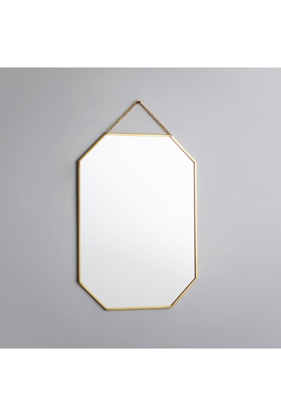 El Crea Designs Ayna Pirinç Gold Brass Dekoratif Duvar Askılı 28 x 20 cm El Crea Designs Ayna Pirinç Gold Brass Dekoratif Duvar Askılı 28 x 20 cm