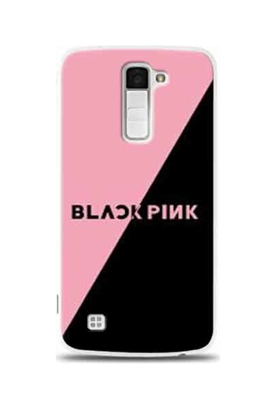 Kılıf Madeni LG K10 Black Pink Tasarımlı Telefon Kılıfı Y-Bpinkkf002
