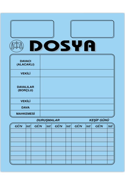 Kaya Büro Ofis Dava İcra Avukat Dosyası Mavi Büyük Boy 1. Kalite 100'lü Kaya Büro Ofis Dava İcra Avukat Dosyası Mavi Büyük Boy 1. Kalite 100'lü