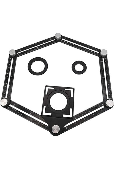 Rox Wood 0071 Alüminyum Çok Fonksiyonlu Delik Şablon Cetveli Rox Wood 0071 Alüminyum Çok Fonksiyonlu Delik Şablon Cetveli