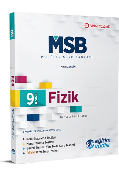 Eğitim Vadisi 9.Sınıf Fizik Modüler Soru Bankası