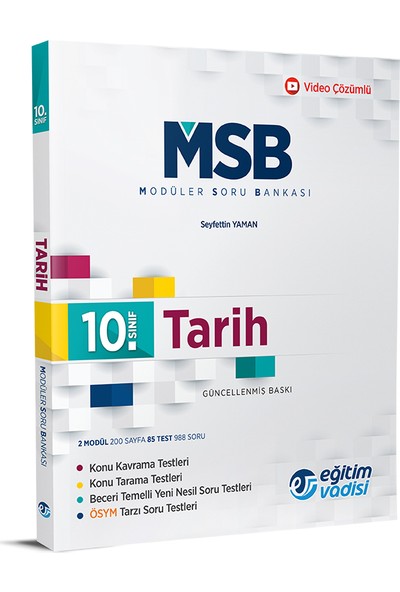 Eğitim Vadisi 10.Sınıf Tarih Modüler Soru Bankası Eğitim Vadisi 10.Sınıf Tarih Modüler Soru Bankası