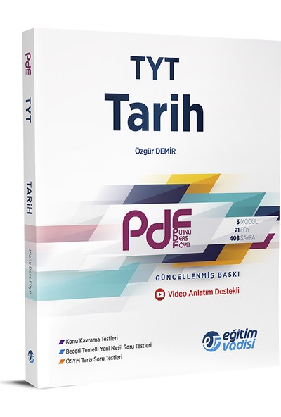 Eğitim Vadisi TYT PDF Tarih Video Anlatım Destekli Eğitim Vadisi TYT PDF Tarih Video Anlatım Destekli