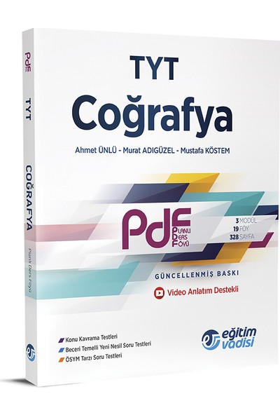Eğitim Vadisi TYT PDF Coğrafya Video Anlatım Destekli Eğitim Vadisi TYT PDF Coğrafya Video Anlatım Destekli