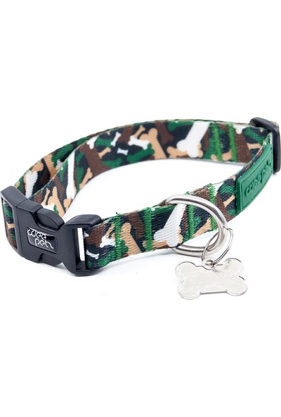 Weepetz Green Camo Collar Köpek Boyun Tasması Xsmall