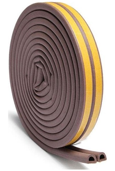 RTR Kapı Pencere Soğuk İzolasyon Bandı Fitili 1x2=2 Metre (Kahverengi)