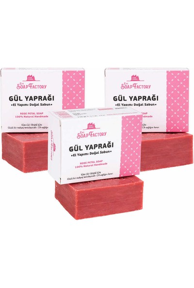 The Soap Factory Klasik Seri El Yapımı Gül Yaprağı Sabunu 110 g x 3 Adet (Toplam 330 g) - Vegan - Lüks - Doğal - Bütün Cilt Tiplerine Uygun - Geleneksel Kaynatma Yöntemi - Üstün Cilt Bakımı The Soap Factory Klasik Seri El Yapımı Gül Yaprağı Sabunu 110 g x 3 Adet (Toplam 330 g) - Vegan - Lüks - Doğal - Bütün Cilt Tiplerine Uygun - Geleneksel Kaynatma Yöntemi - Üstün Cilt Bakımı