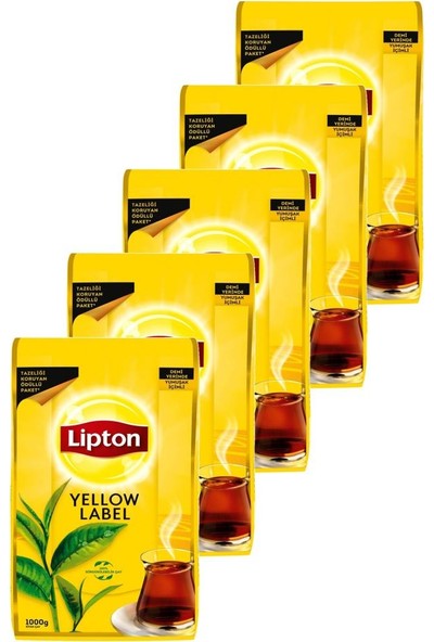 Lipton Yellow Label Dökme Çay 1000 gr 5'li Lipton Yellow Label Dökme Çay 1000 gr 5'li