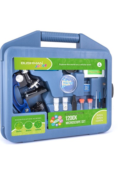 Bushman Junior 1200X Mikroskop Lacivert