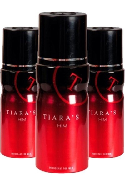 Tiaras For Him Deodorant 150 ml Erkek Deodorant X3 Tiaras For Him Deodorant 150 ml Erkek Deodorant X3