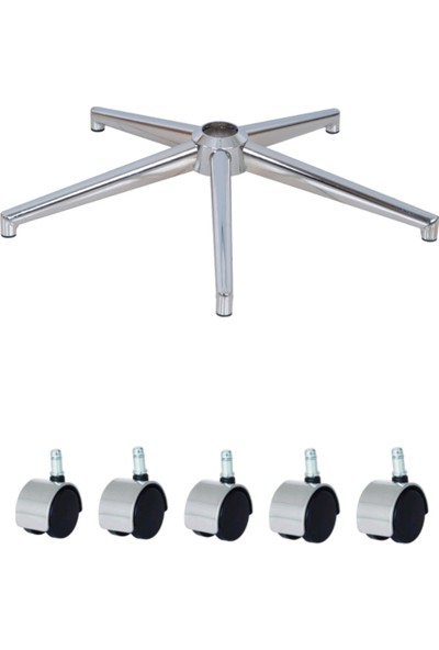 Tura Ofis 5 Adet Tekerlek+ Yıldız Ayak Tura Ofis 5 Adet Tekerlek+ Yıldız Ayak