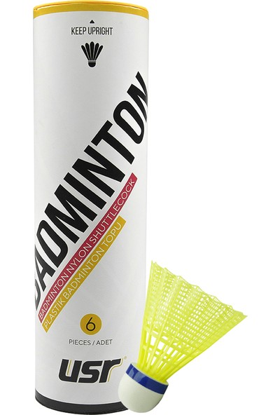 USR Flight 200 Plastik Badminton Topu Sarı